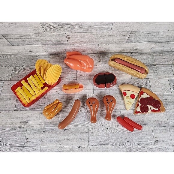fisher price & others | Toys | Vintage Kids Toy Play Food Lot 27 Meats ...